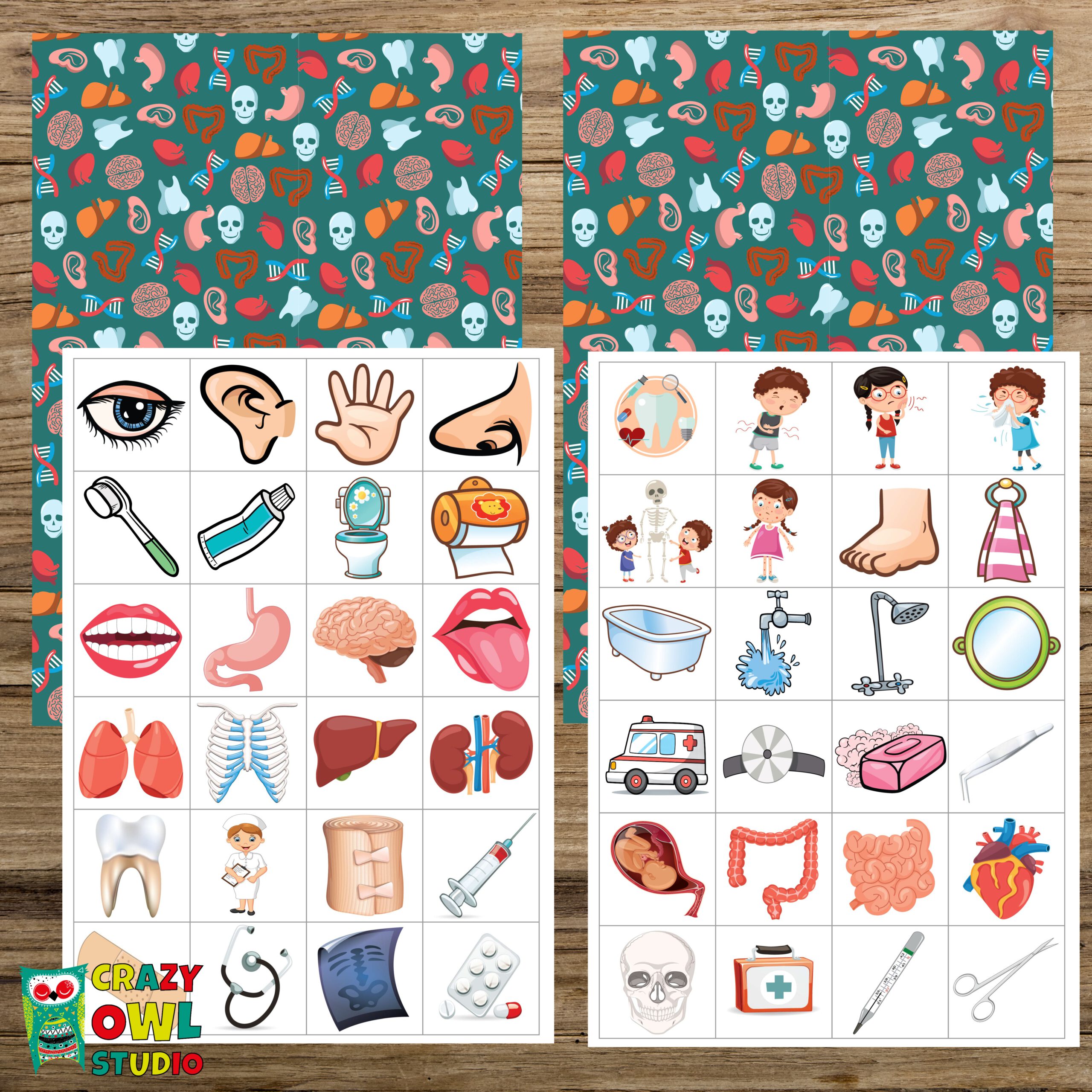 Pexeso LIDSKÉ TĚLO – Crazy Owl Studio